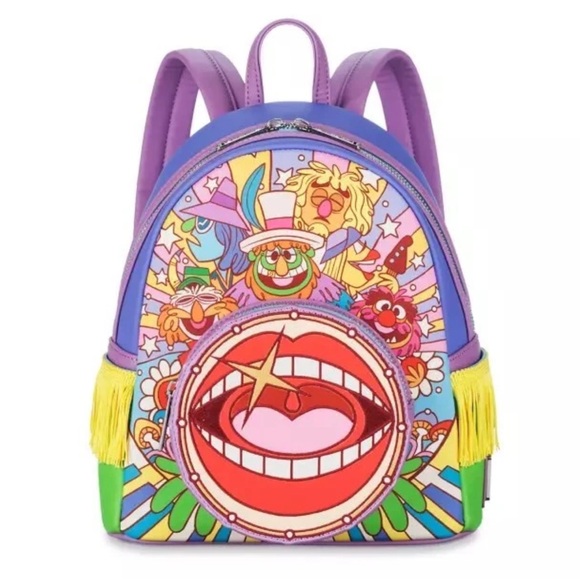 Loungefly | Bags | Muppets Loungefly Colorful Cartoon Backpack Purple ...